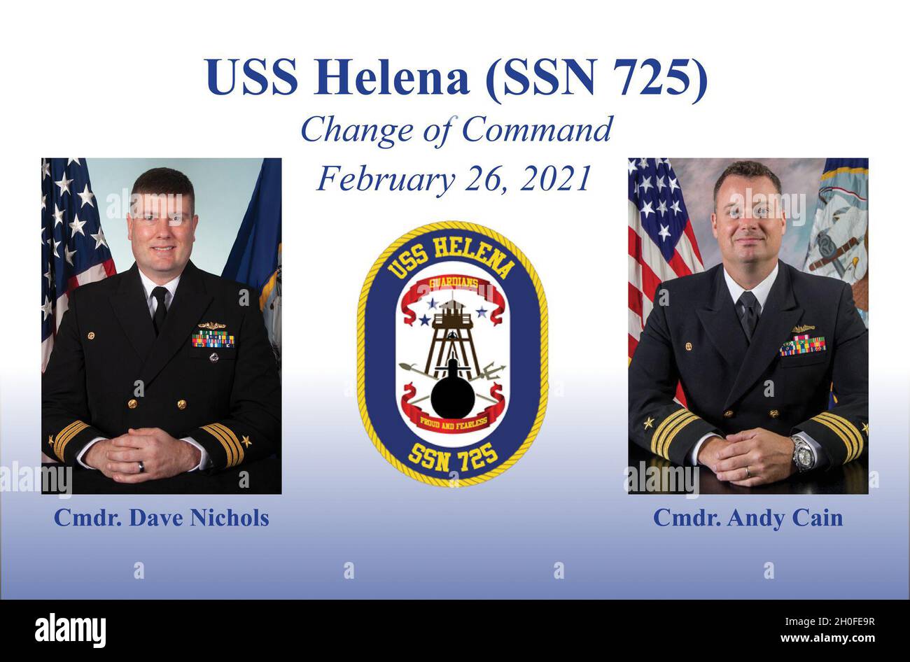 USS Helena Change of Command Stock Photo - Alamy