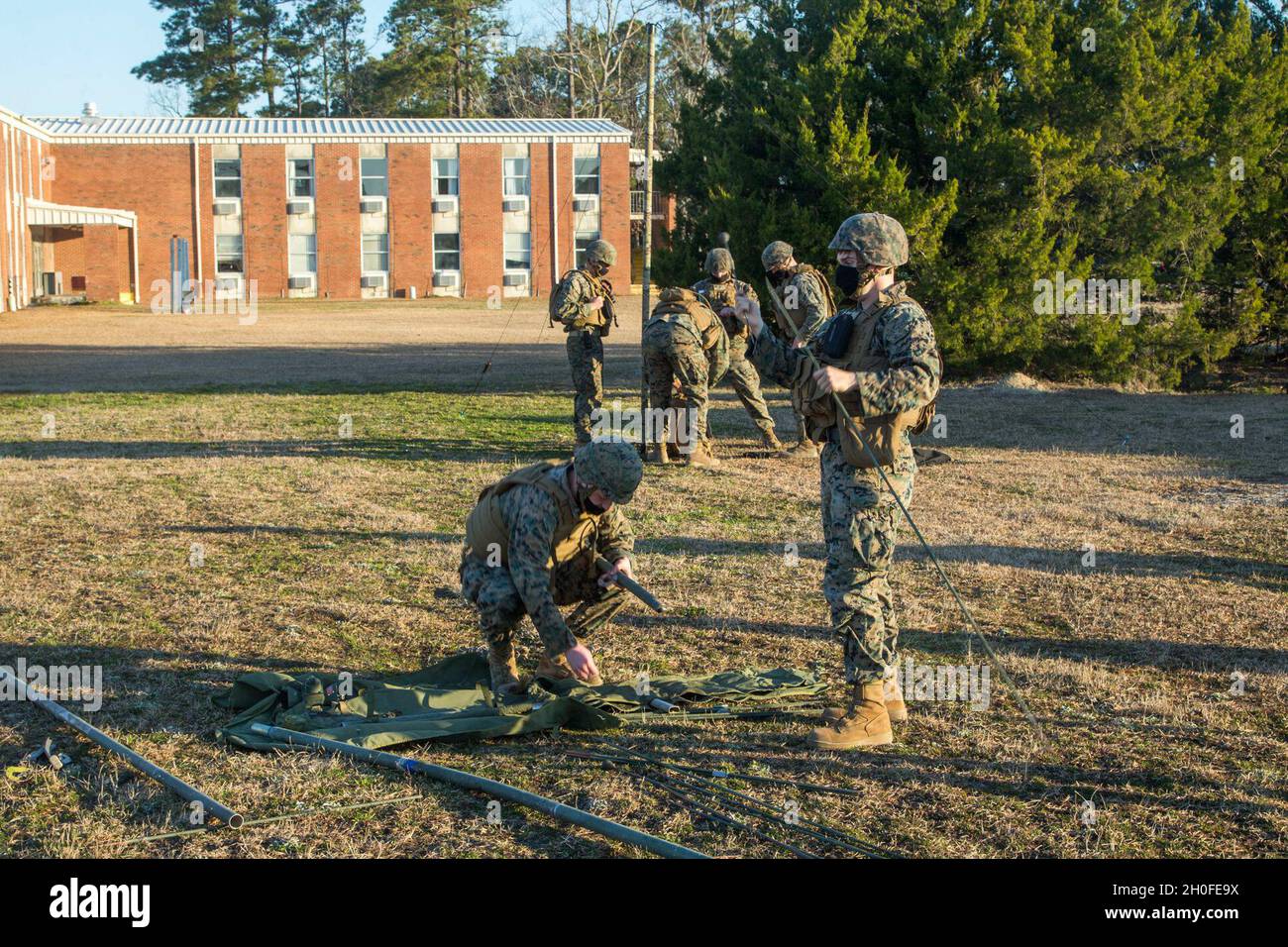 U.S. Marines Lance Cpl. Hunter Gough and Lance Cpl. Kyle Cater ...