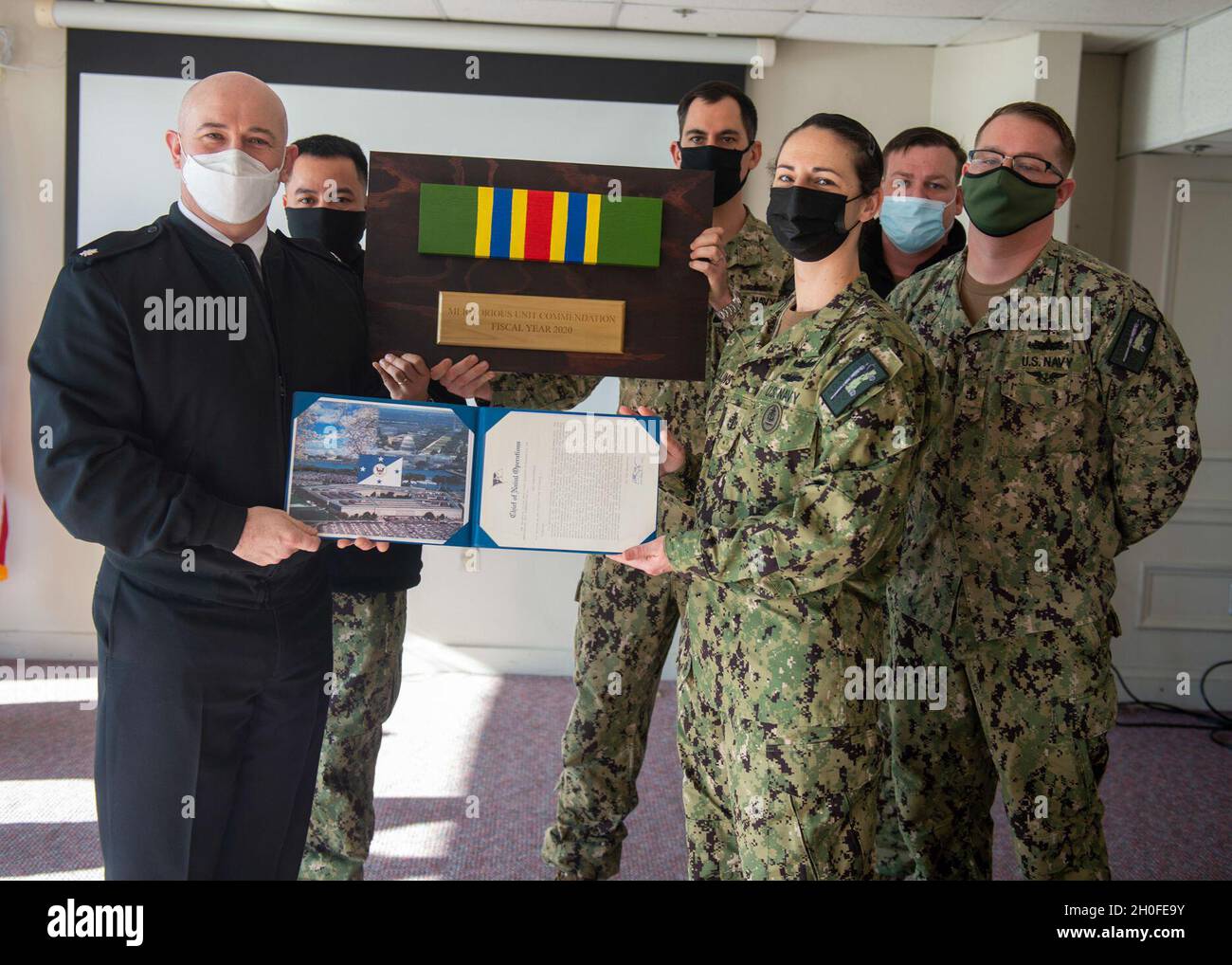 BOSTON (Feb. 25, 2021) Cmdr. John Benda, commanding officer of USS ...