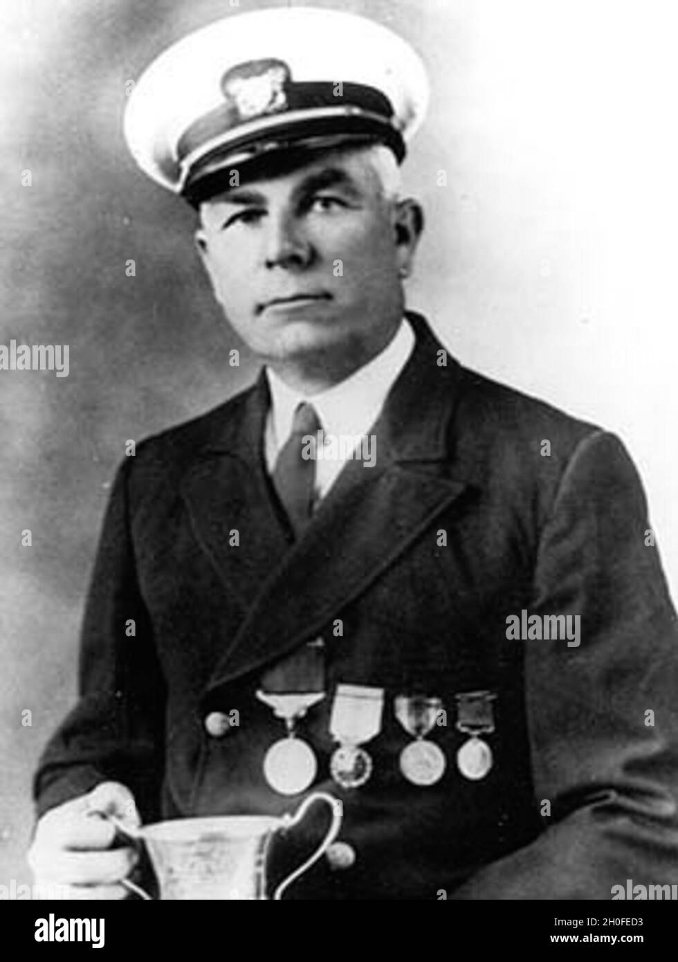 Formal photograph of Keeper John Allen Midgett, hero of World War I’s ...