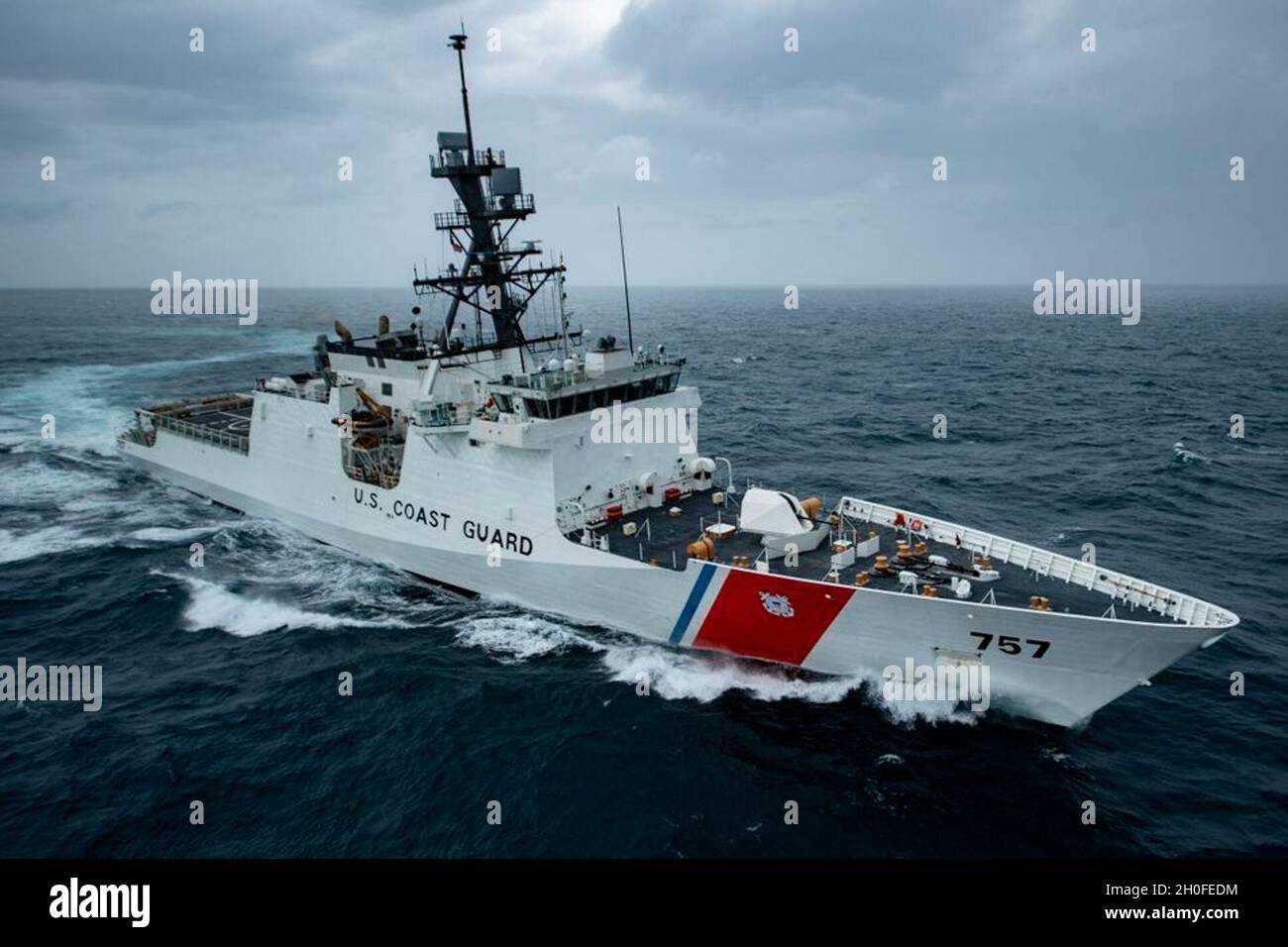 Newly commissioned National Security Cutter Midgett on sea trials with ...