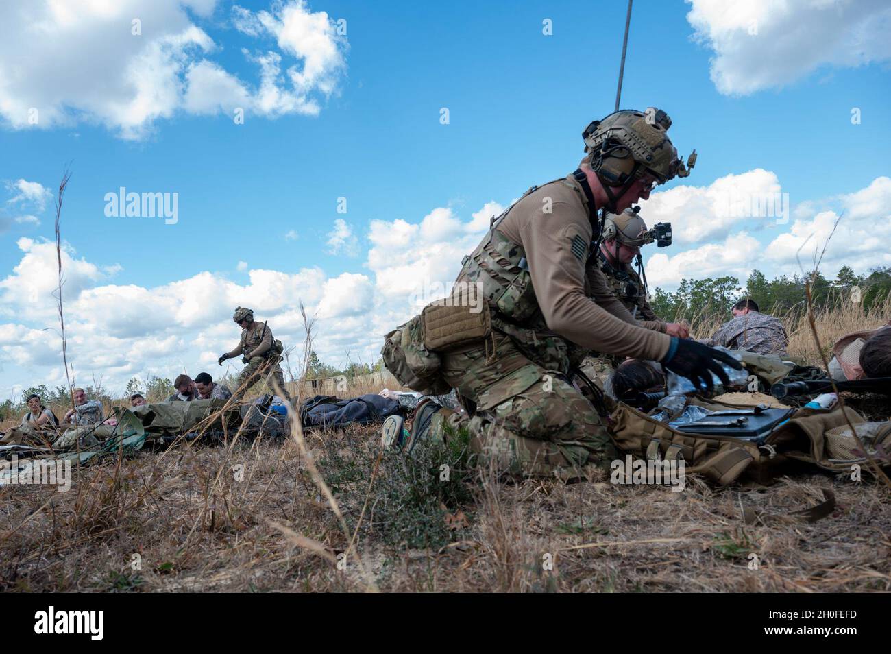 U.S. Air Force Special Tactics operators assigned to the 24th Special ...
