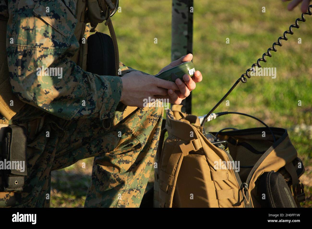 U.S. Marine Corps Lance Cpl. Abraham Kilby, a transmission system ...