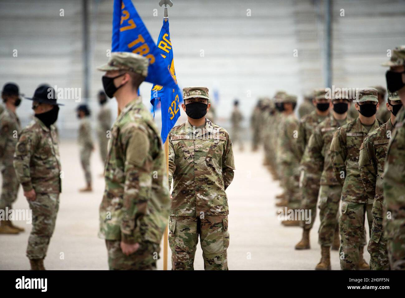 U.S. Air Force Airmen, 323rd Training Squadron, graduate basic military ...