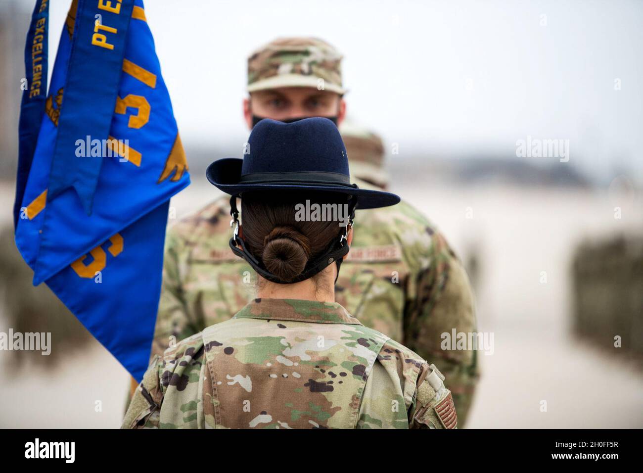 U.S. Air Force Tech. Sgt. Tarah Roth (center), 323rd Training Squadron ...