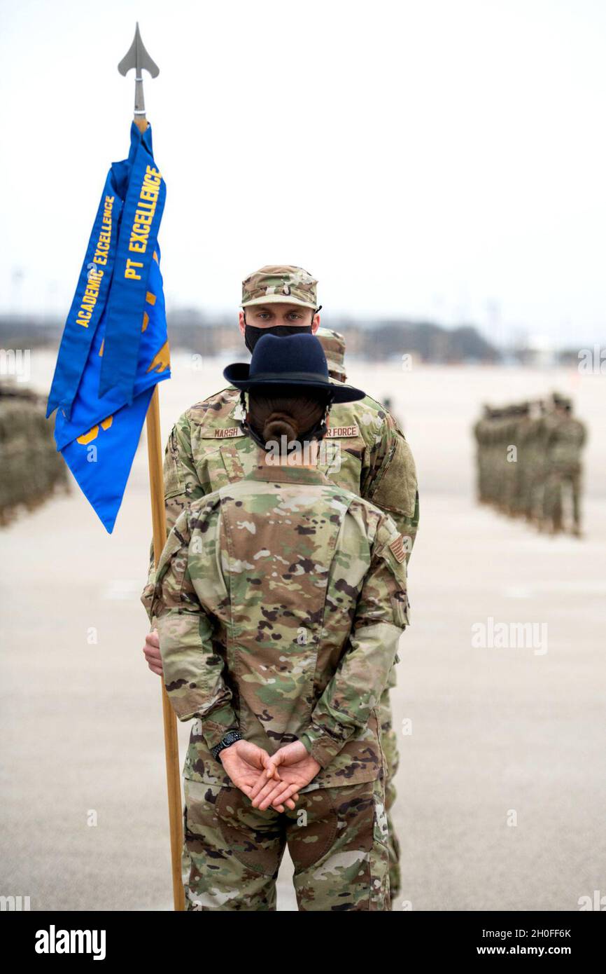 U.S. Air Force Tech. Sgt. Tarah Roth (center), 323rd Training Squadron ...