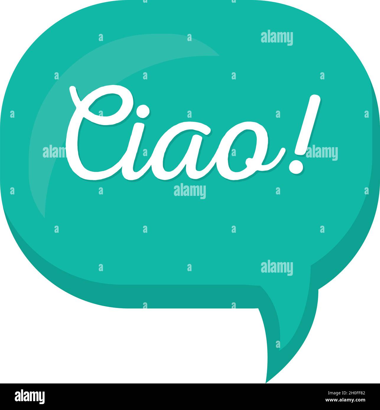 speech bubble with ciao word Stock Vector Image & Art - Alamy