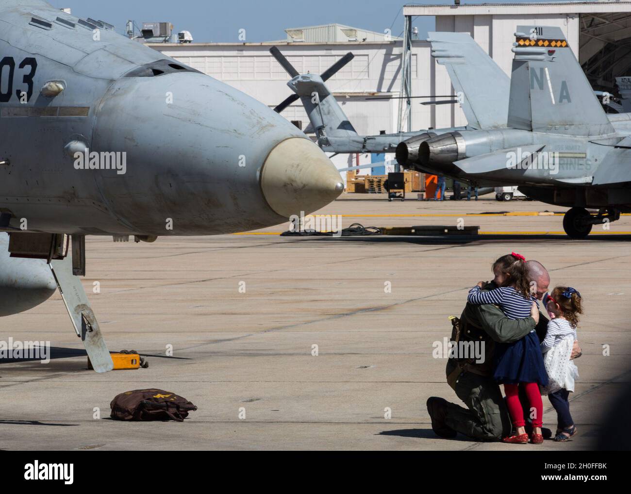 F/A-18C Hornet pilots with Marine Wing Fighter Attack Squadron (VMFA ...
