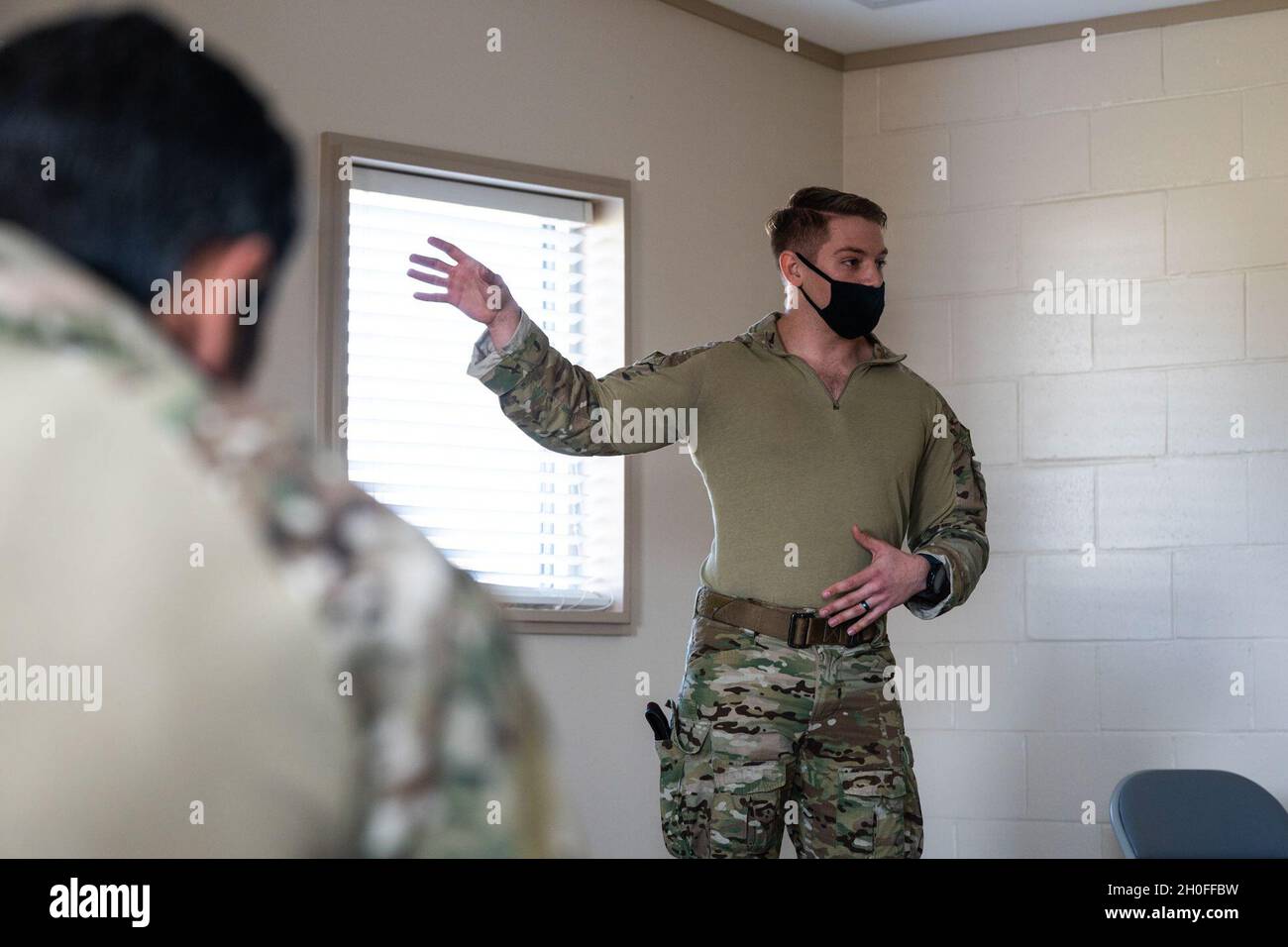 U.S. Air Force Capt. John Miller, a combat aviation advisor assigned to ...