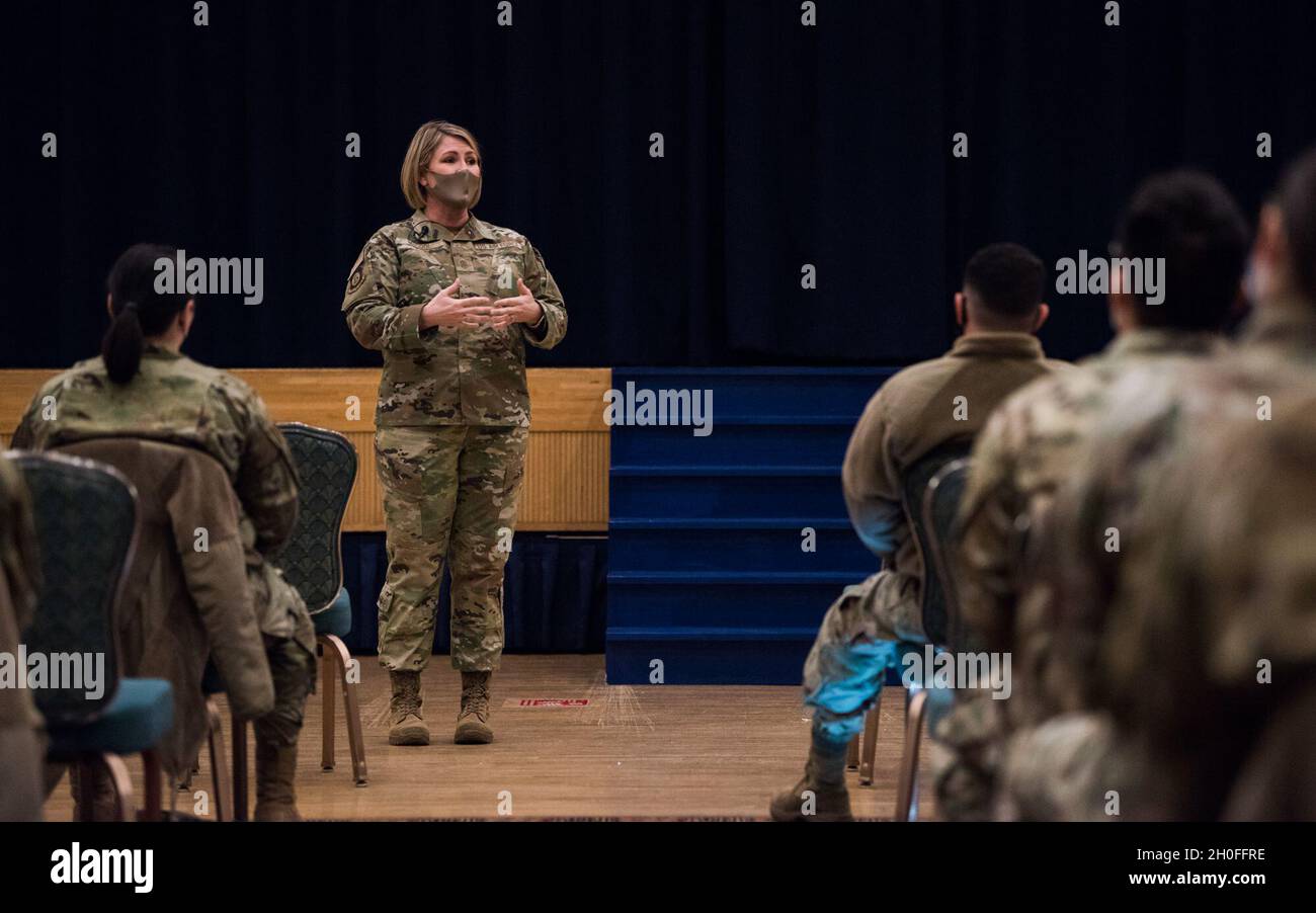 U.S. Air Force Chief Master Sgt. Kathleen McCool, 5th AF command chief ...
