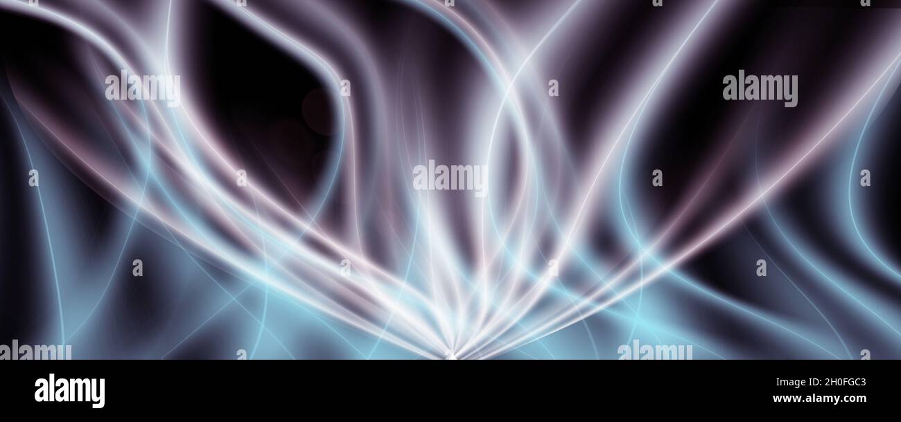 abstract dark background with curved beams of light Stock Photo - Alamy