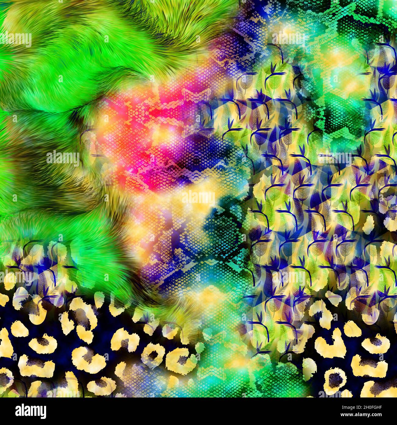textile print patterns, modern mixed designs Stock Photo - Alamy