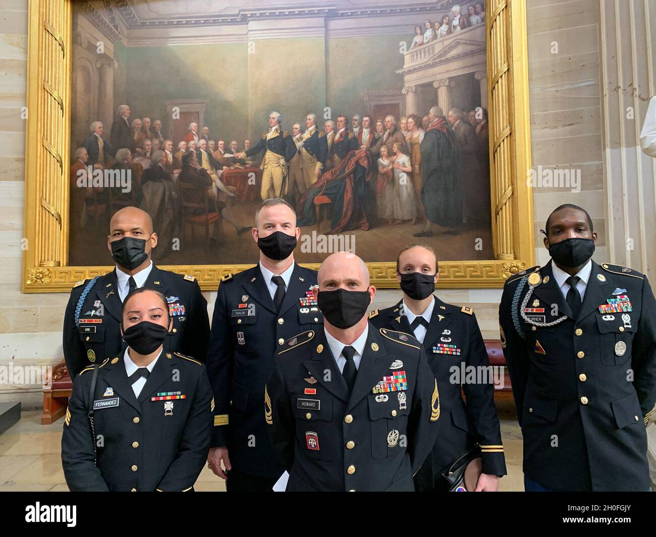 A team from 5th Security Force Assistance Brigade pose inside the ...