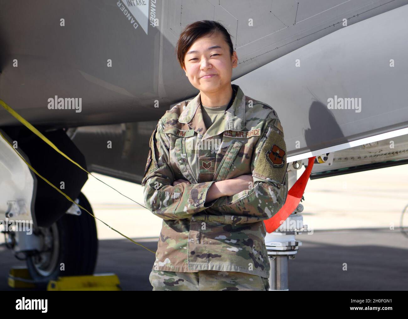 Staff Sgt. Janet Kim, 61st Aircraft Maintenance Unit F-35 avionics ...