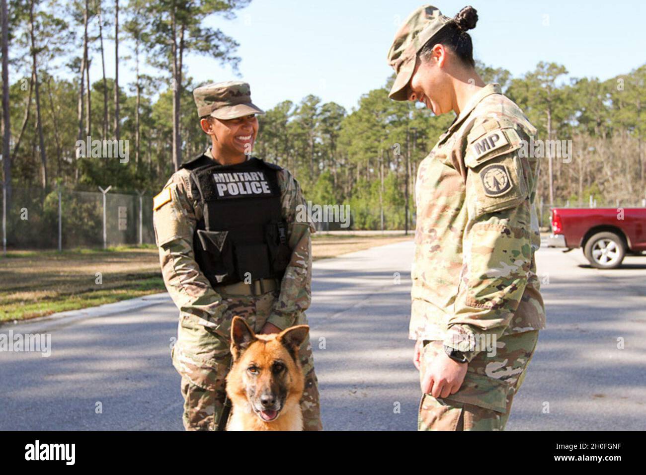 U.S. Army 1st Lt. Alexa Hernandez, an executive officer assigned to ...