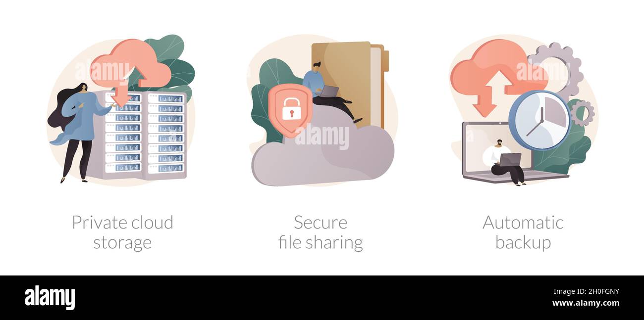 Database Security Abstract Concept Vector Illustrations Stock Vector