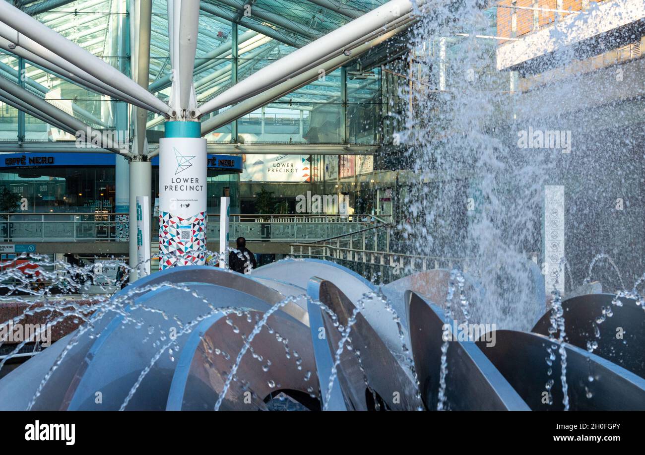 Water Fountain at Lower Precinct Coventry, West Midlands, UK Stock ...