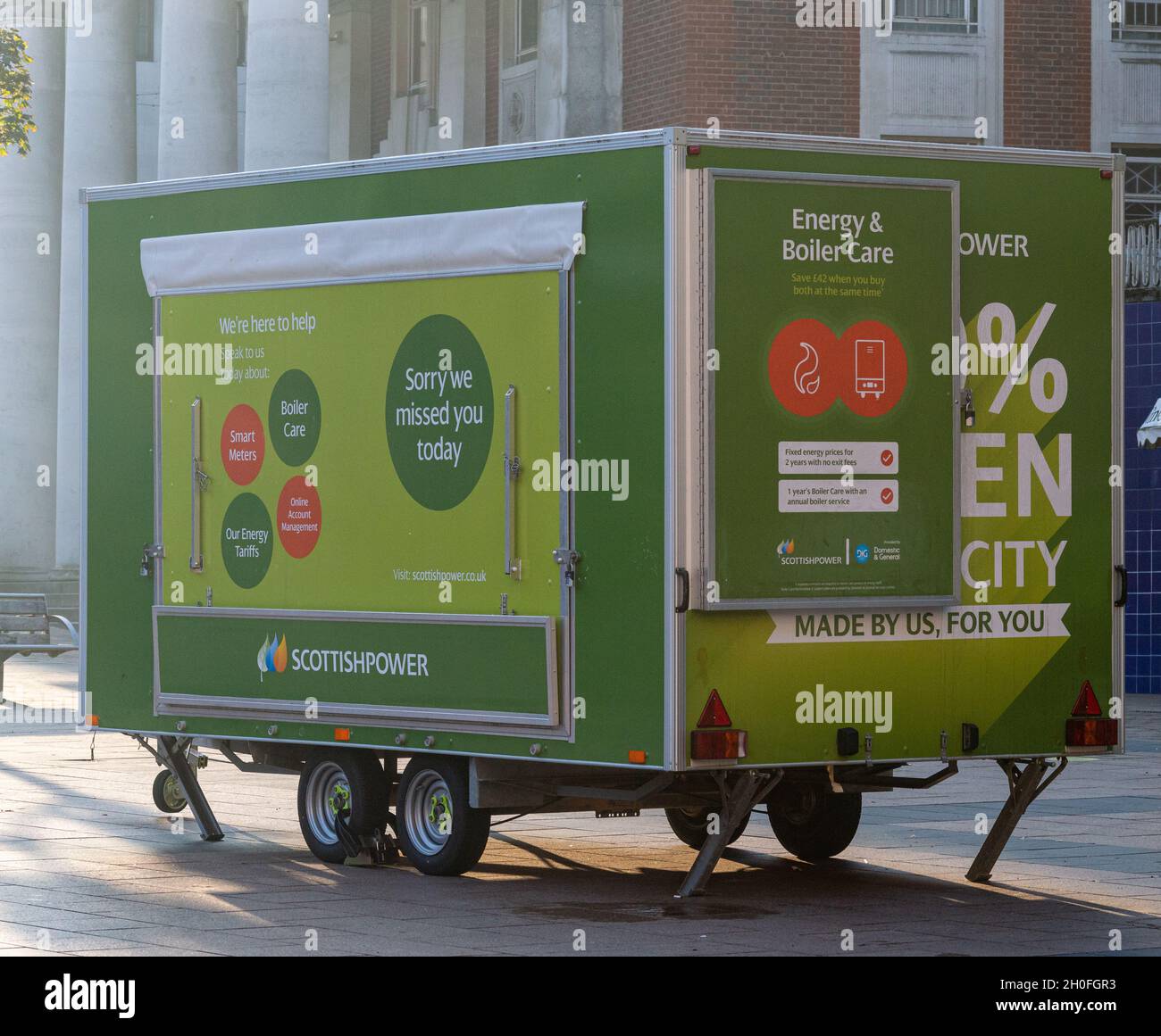 Energy Company Scottish Power Advertising in Coventry City Centre, West ...