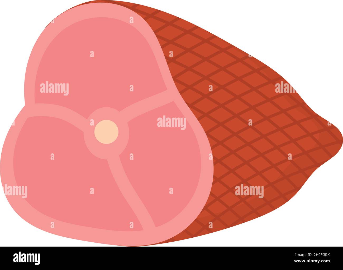 ham leg icon on white background Stock Vector Image & Art - Alamy