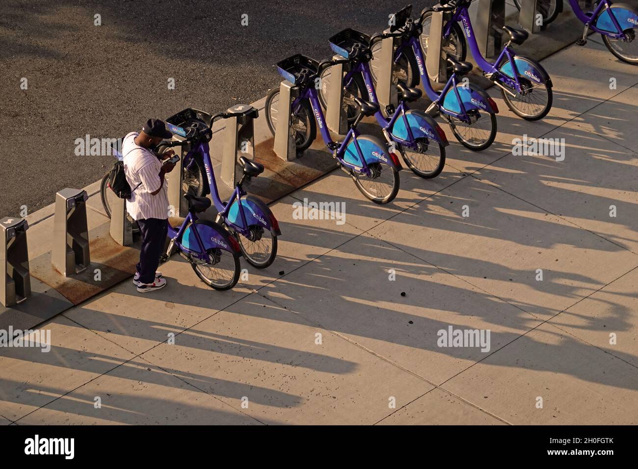 Citi bank bike sharing program in Brooklyn NYC Stock Photo - Alamy