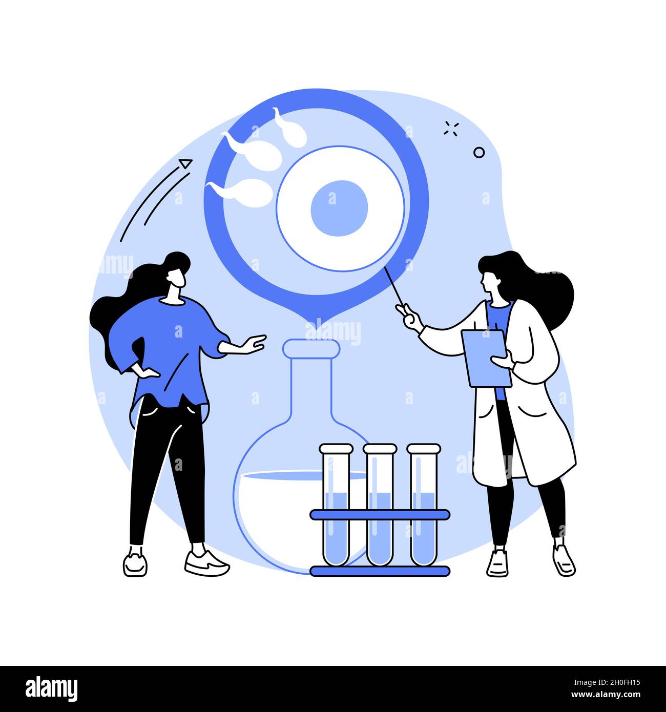 Test tube fertilization abstract concept vector illustration Stock ... Test tube fertilization abstract concept vector illustration Stock ...