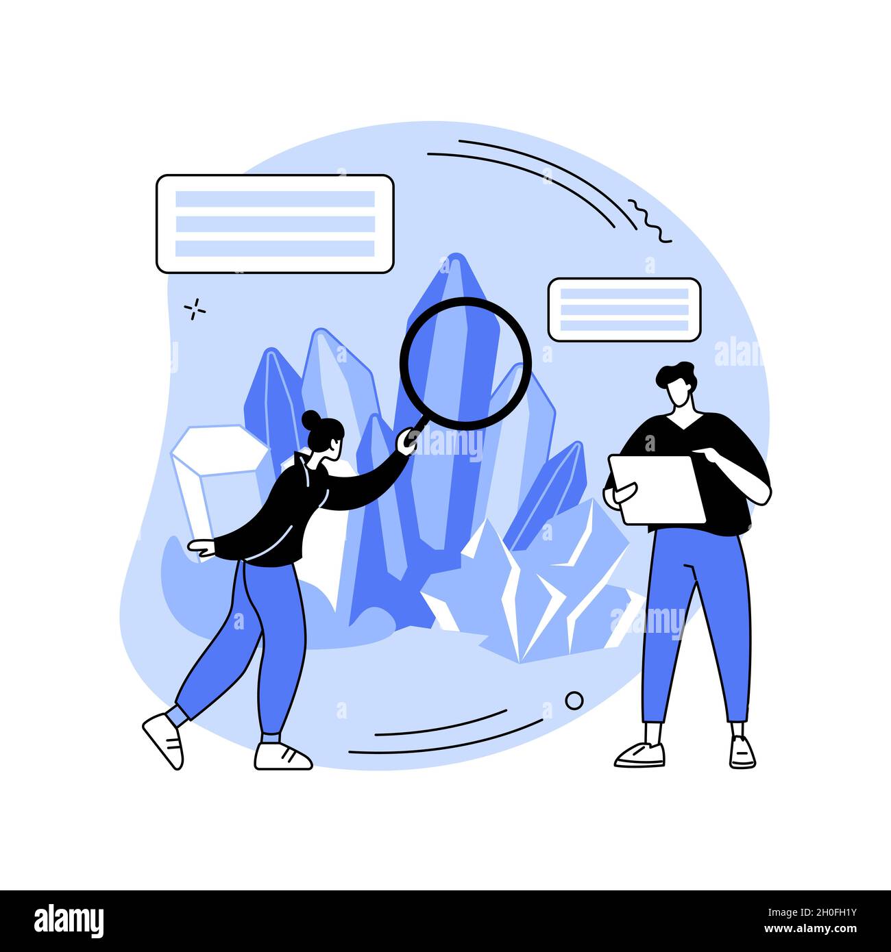 Mineralogy abstract concept vector illustration Stock Vector Image ...