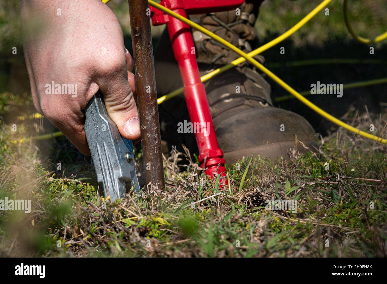 Grounding rod hi-res stock photography and images - Alamy