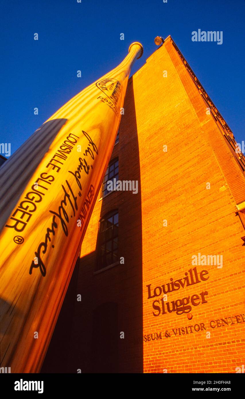 front entrance of the Louisville Slugger museum and visitors center in ...