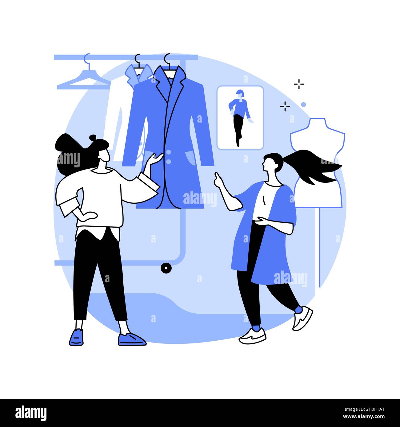 Shop Assistant Abstract Concept Vector Illustration Stock Vector Image And Art Alamy