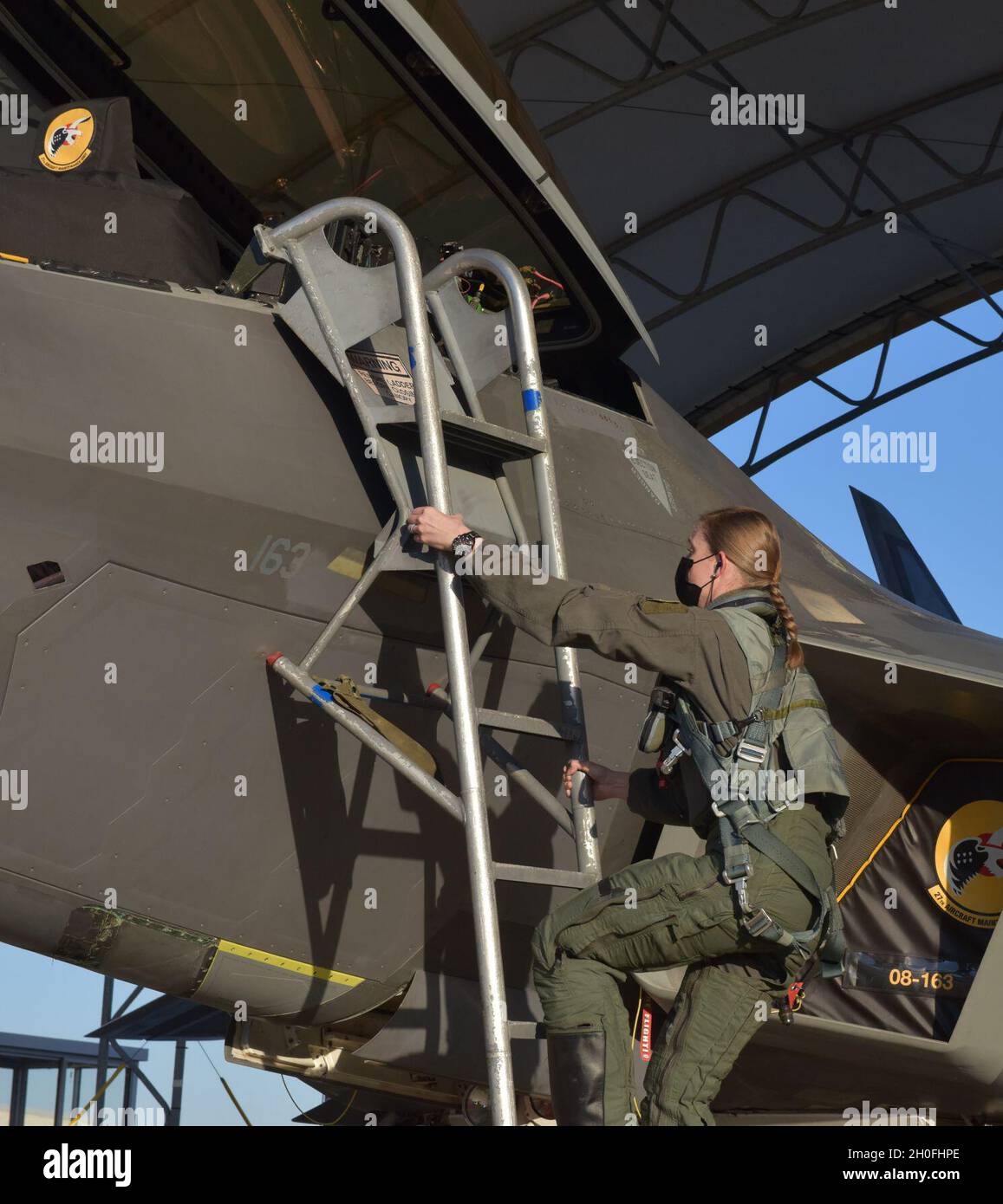 U.S. Air Force Maj. Nichole “Vapor” Ayers, 27th Fighter Squadron ...