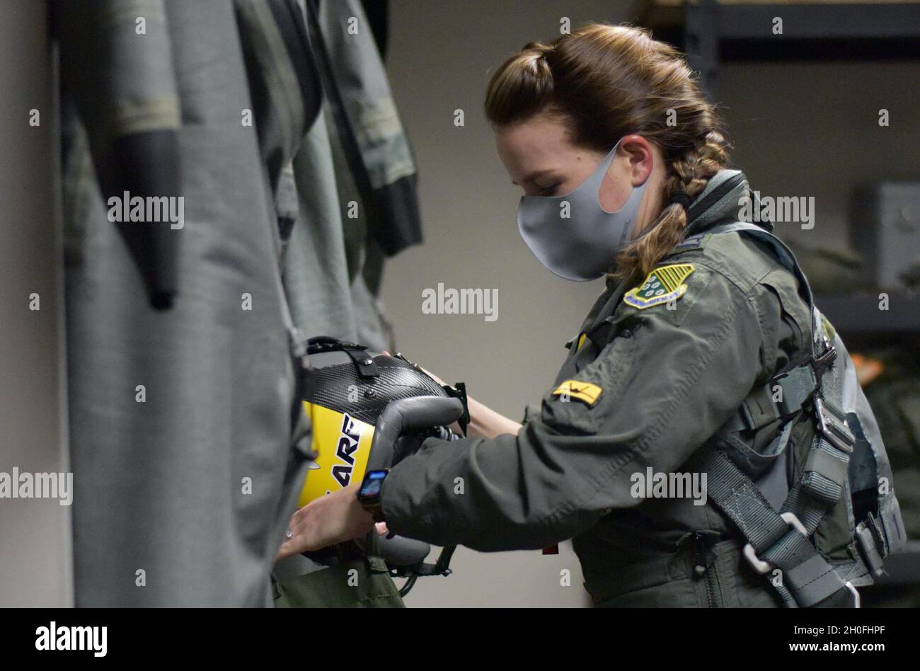U.S. Air Force Capt. Kate “Flare” Archer, F-22 Pilot with the 27th ...