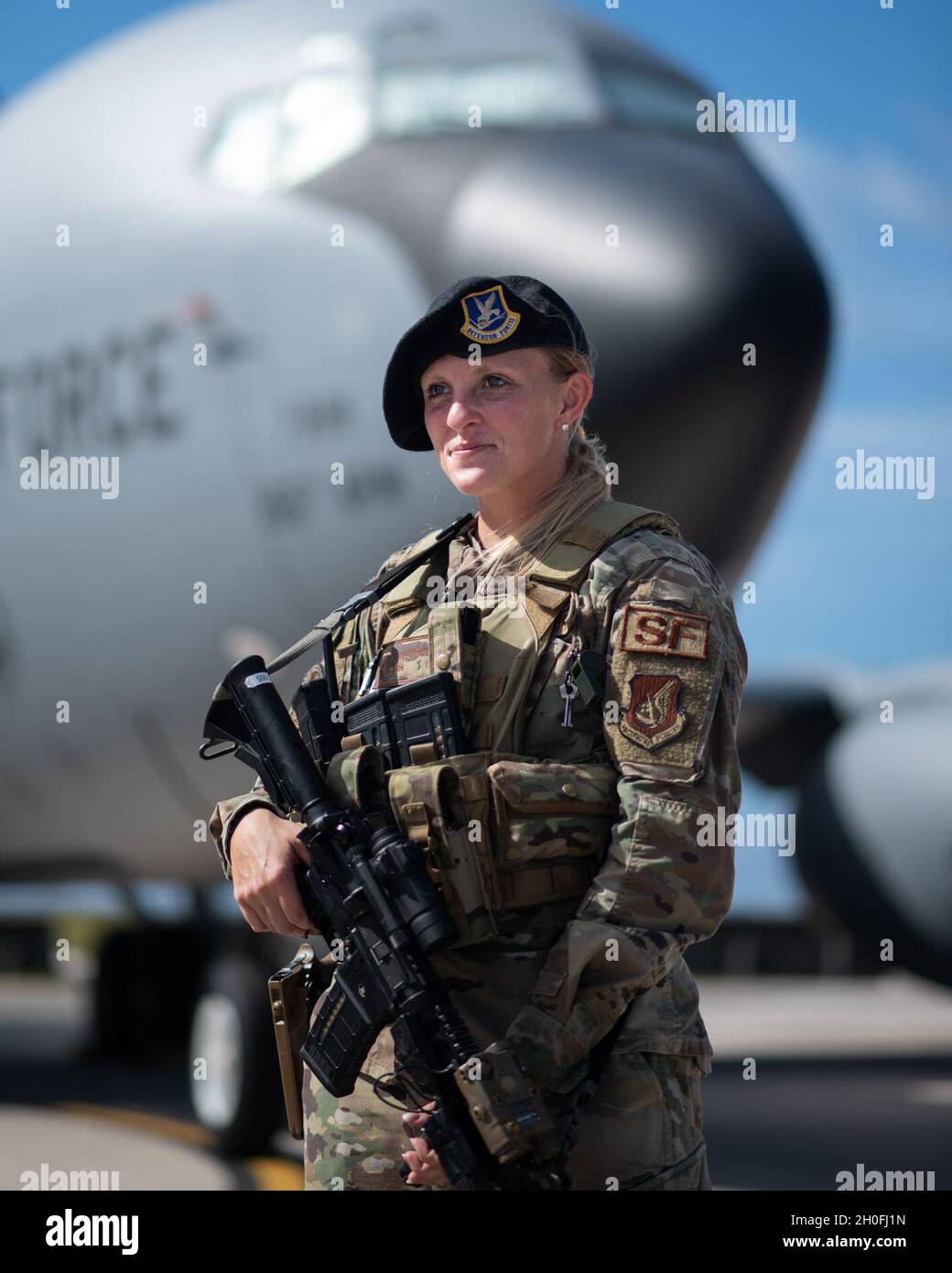 U.S. Air Force Senior Airman Amelia Williams, assigned to the 36th ...