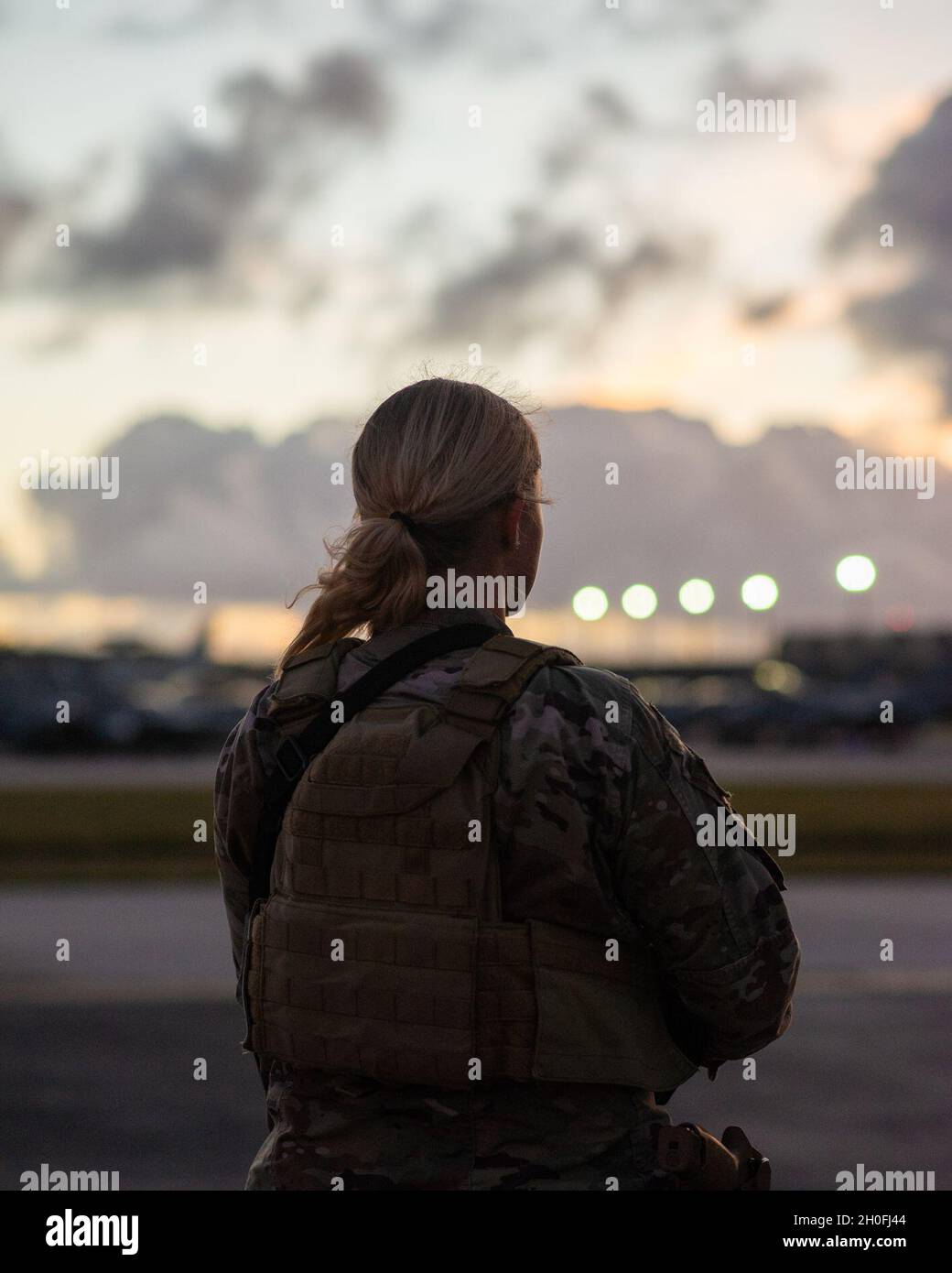 U.S. Air Force Senior Airman Amelia Williams, assigned to the 36th ...