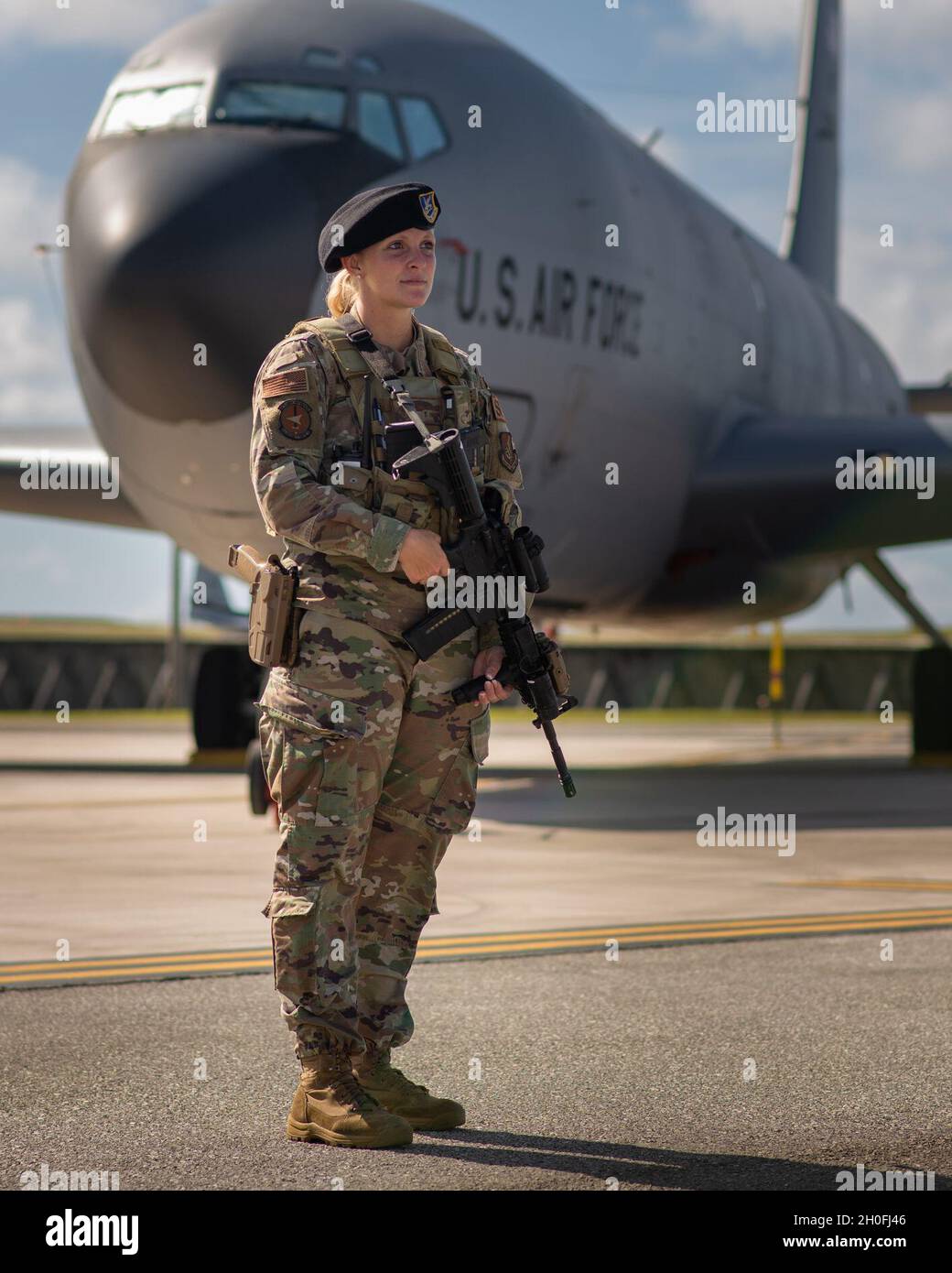 U.S. Air Force Senior Airman Amelia Williams, assigned to the 36th ...