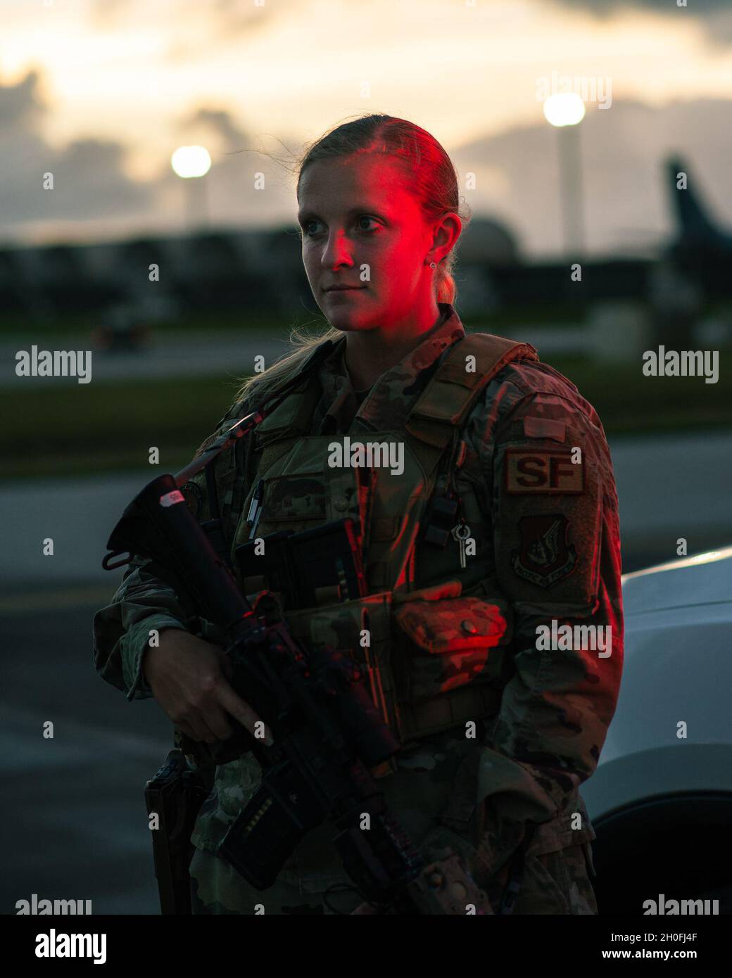 U.S. Air Force Senior Airman Amelia Williams, assigned to the 36th ...