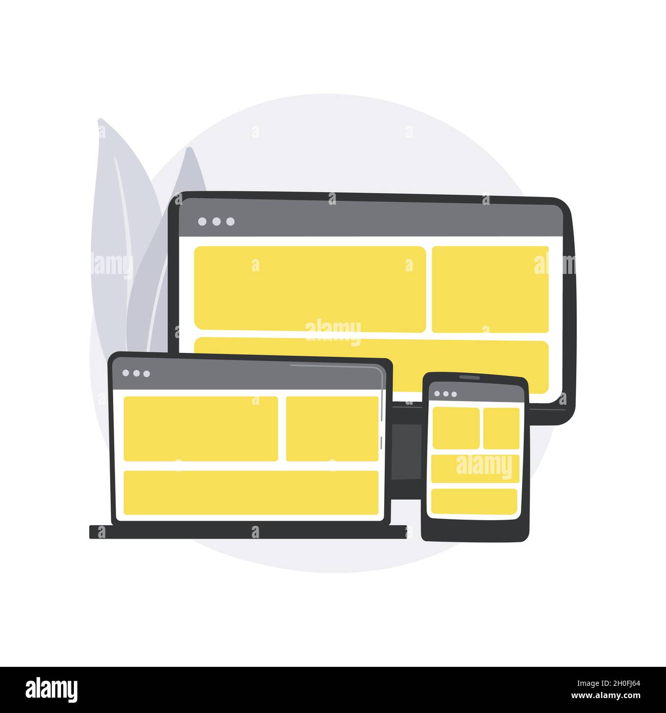 Responsive web design abstract concept vector illustration Stock Vector ...