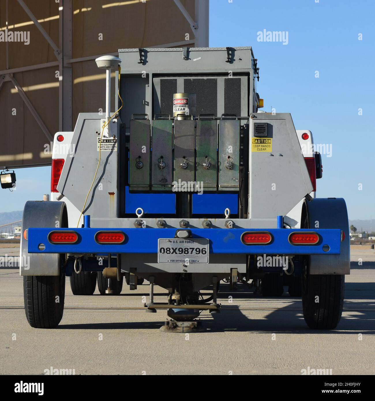 A heavy weight deflectometer from the Air Force Civil Engineer Center’s ...