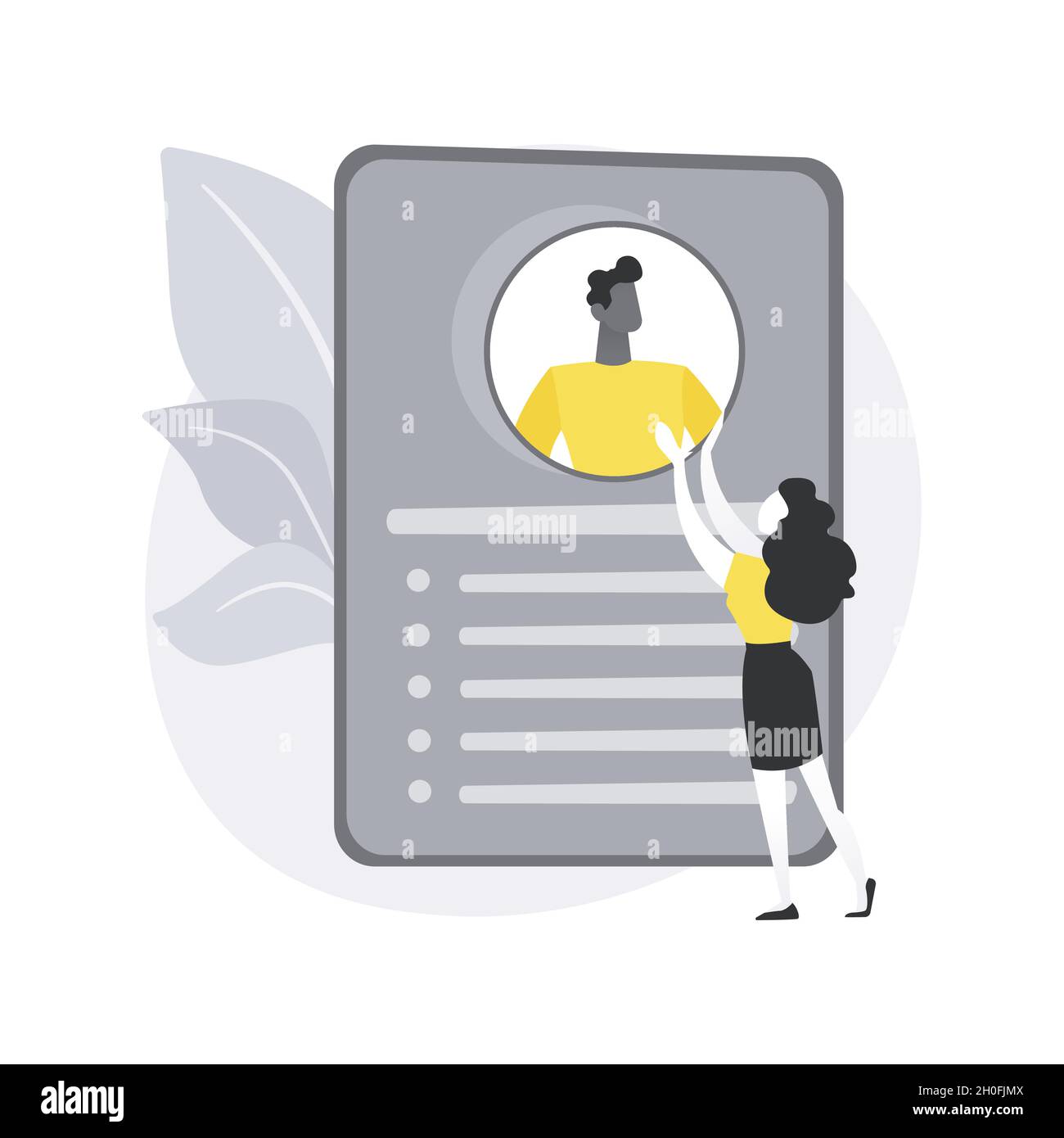 Hiring employee abstract concept vector illustration Stock Vector Image ...