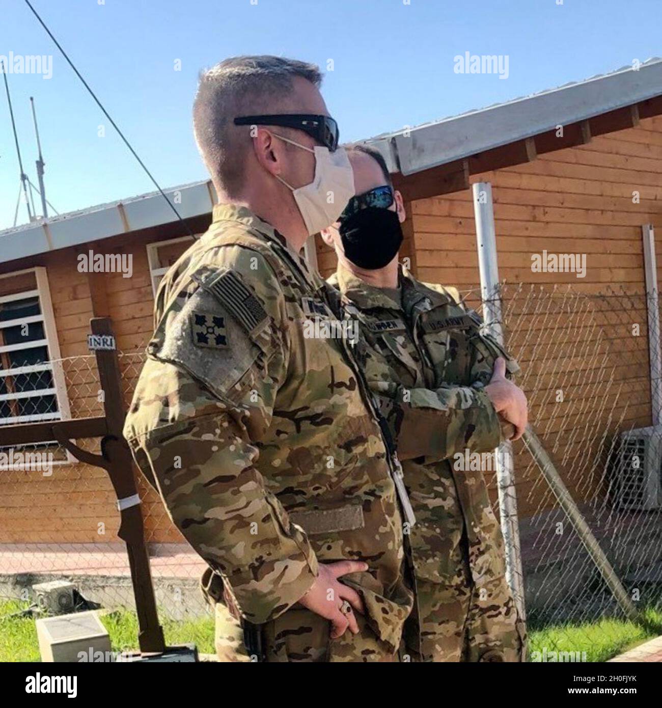 U.S. Army Lt. Col. James Snowden, right, commander of 1-82nd Attack ...