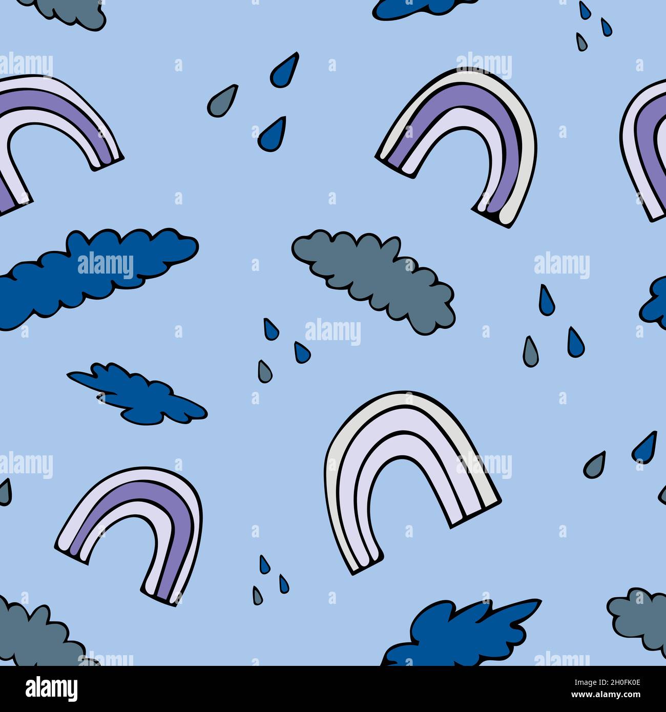 Coloured clouds Stock Vector Images - Alamy