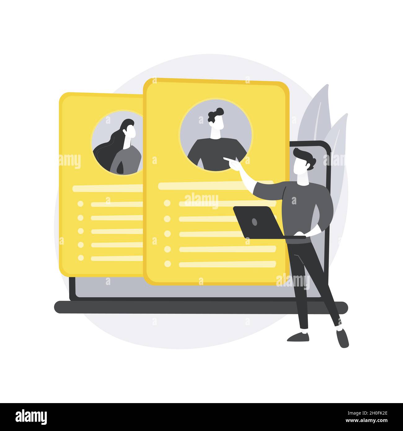 Recruitment Agency Abstract Concept Vector Illustration Stock Vector
