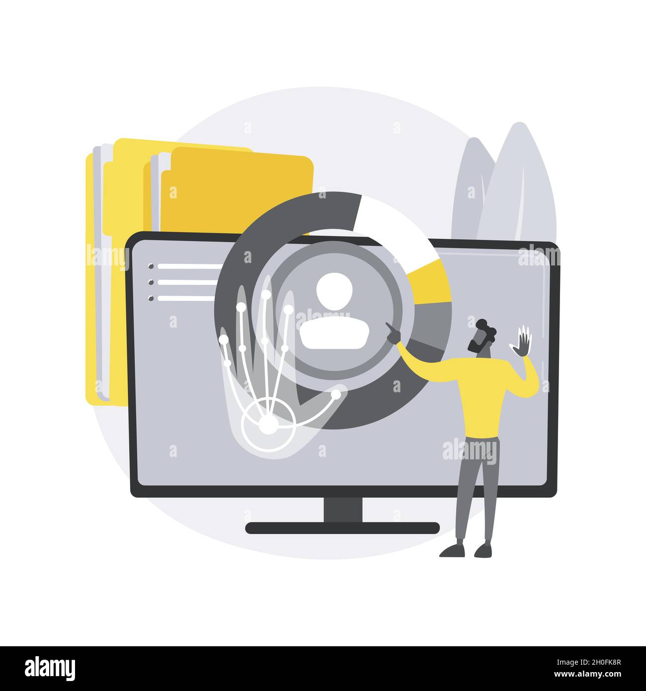 Gesture recognition abstract concept vector illustration Stock Vector ...