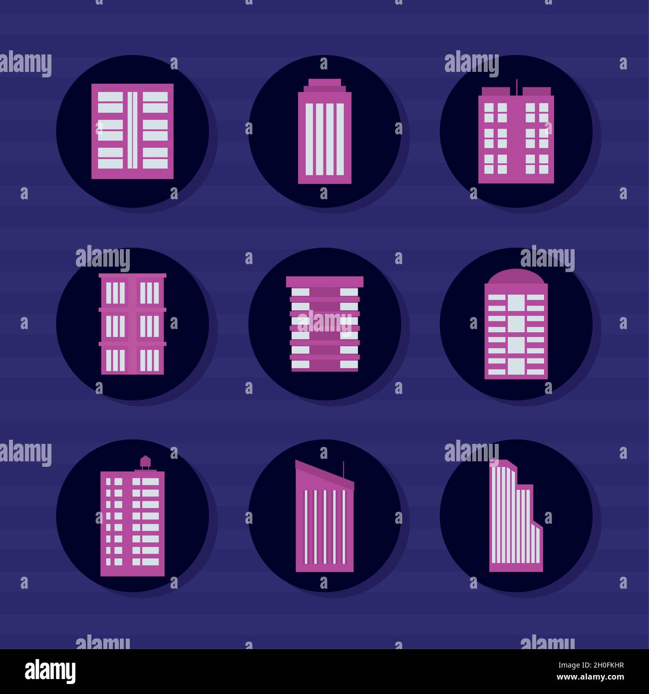 city buildings icon set design Stock Vector Image & Art - Alamy
