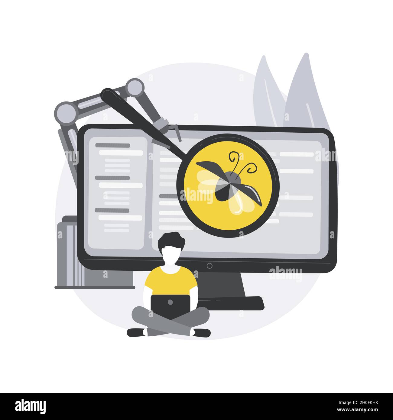 Automated Testing Abstract Concept Vector Illustration Stock Vector
