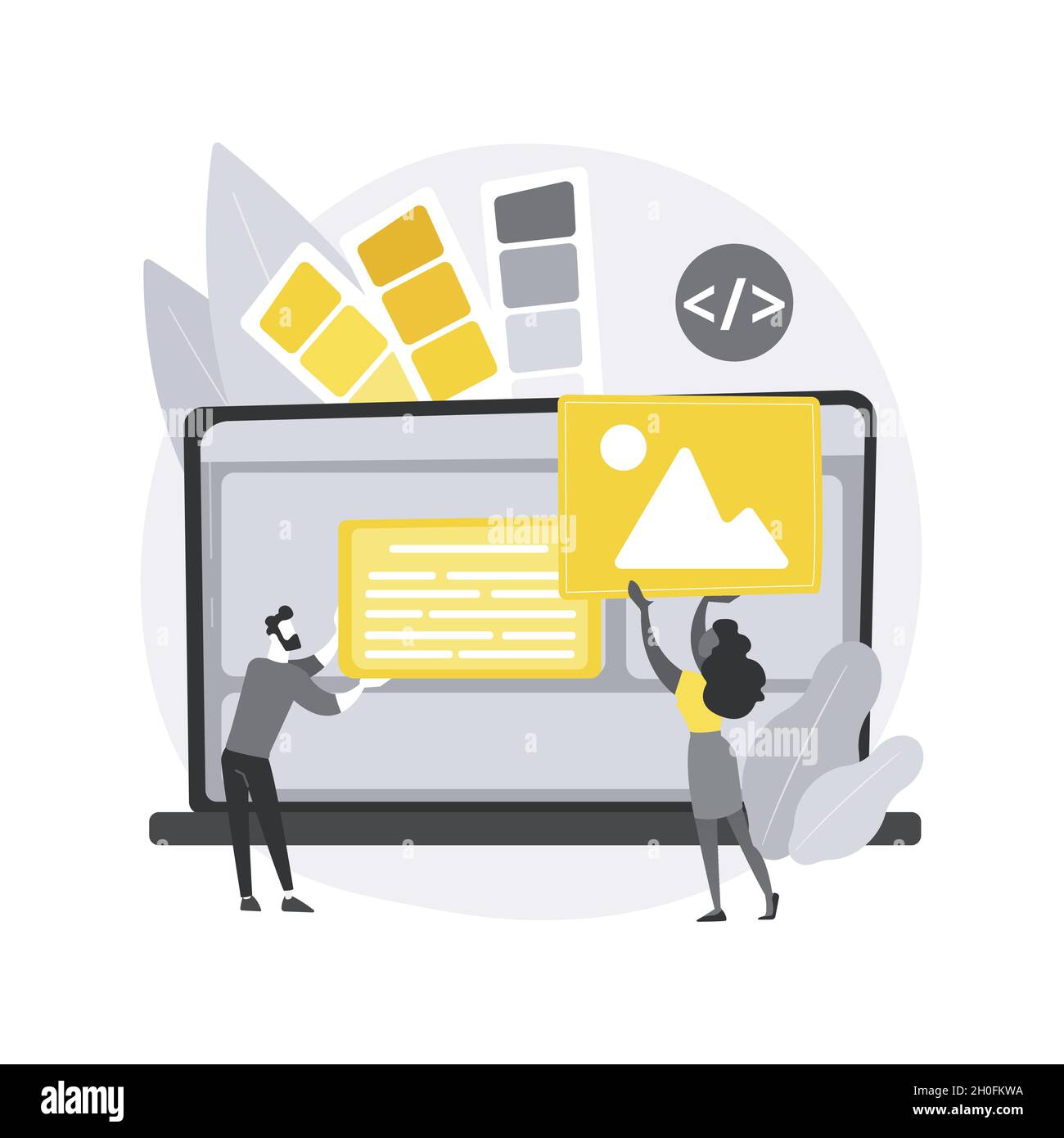 Low code development abstract concept vector illustration Stock Vector ... Low code development abstract concept vector illustration Stock Vector ...