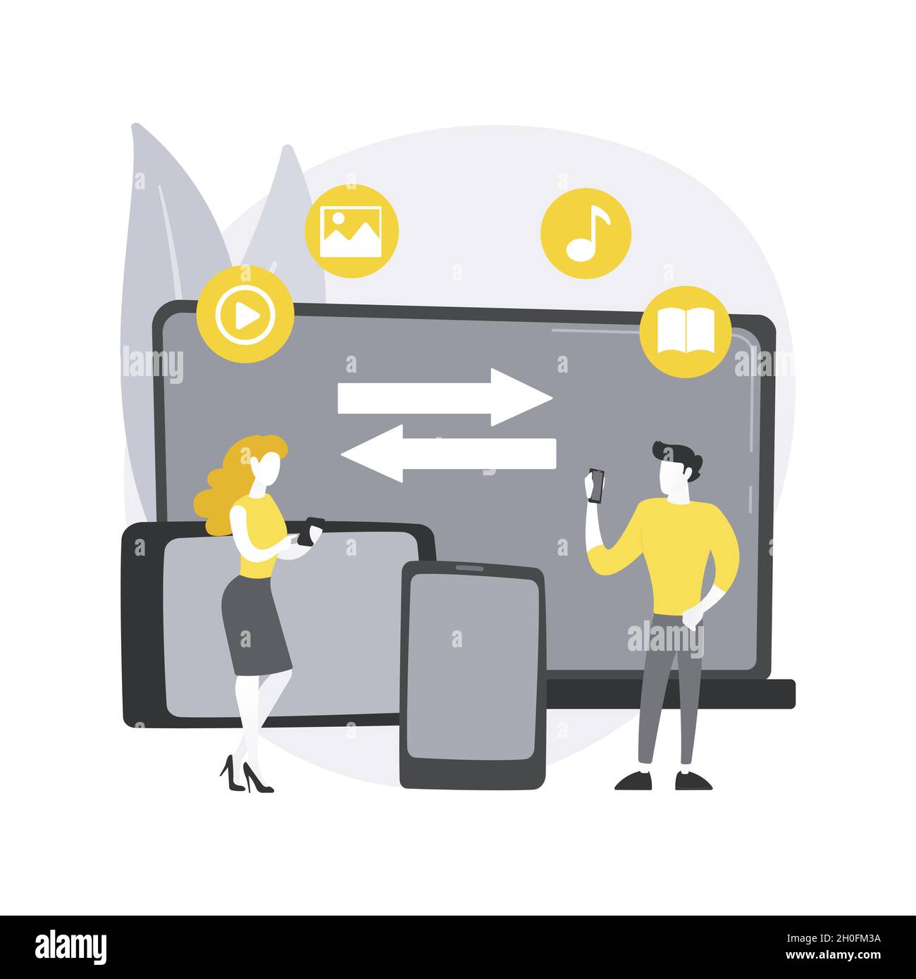 Wireless Device Connection Abstract Concept Vector Illustration Stock Vector Image And Art Alamy