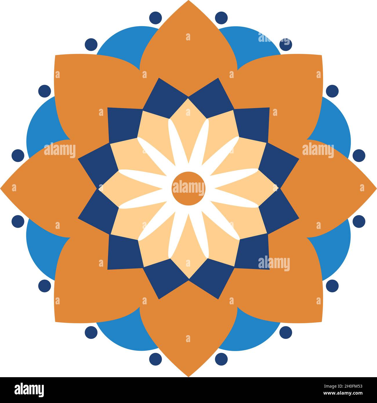 indian rangoli icon on white background Stock Vector Image & Art - Alamy