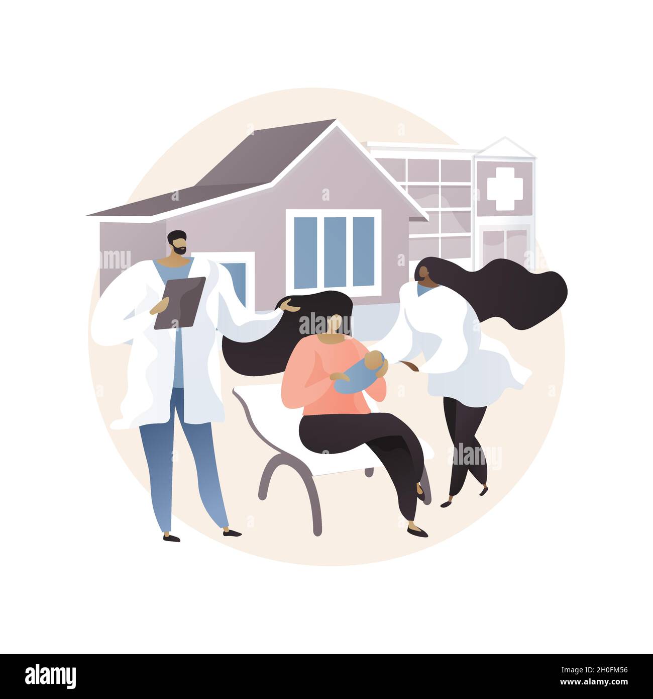 Maternity services abstract concept vector illustration Stock Vector ...