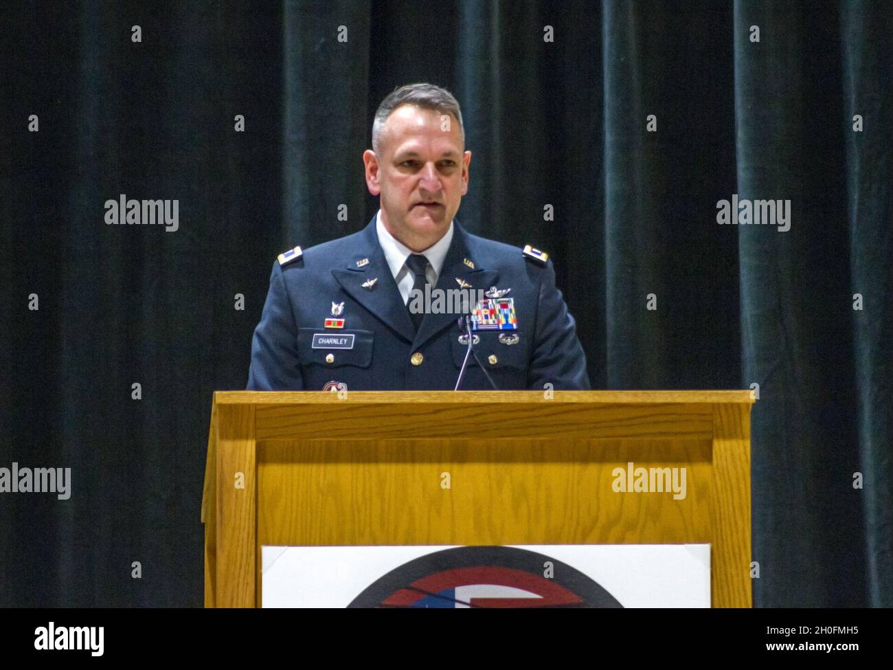 Army Col. Michael Charnley, the commander of the New York National ...