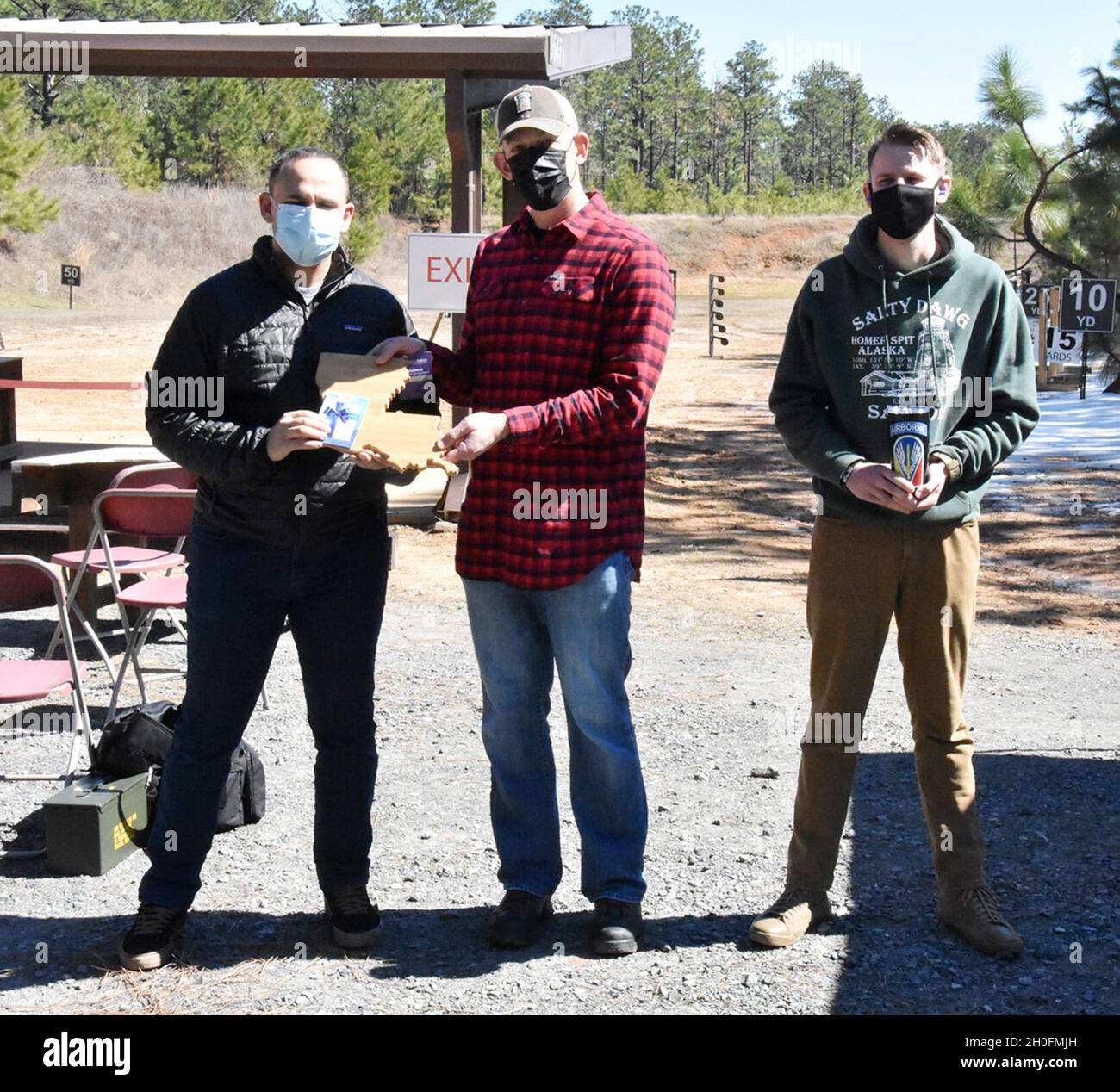 Brig. Gen. David S. Doyle (center), Joint Readiness Training Center and Fort Polk commanding ...